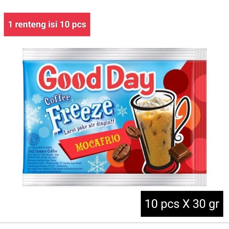 Goodday FREEZE 30gr contains 10 sachets | Shopee Malaysia