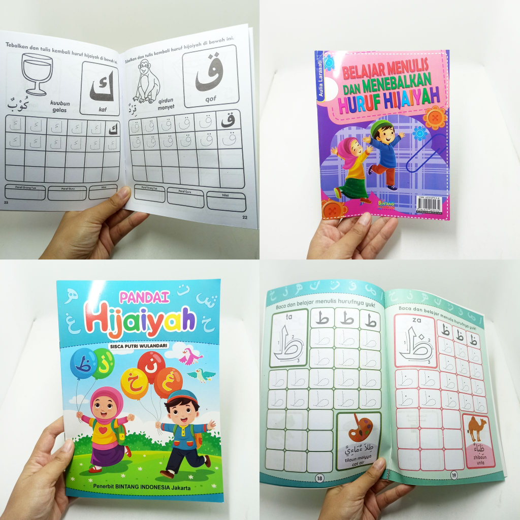 Smart Hijaiyaj Book Learn to Write and Bold Educational Arabic Letters ...
