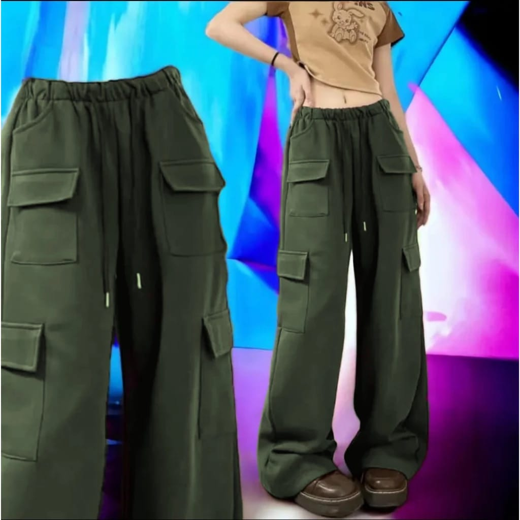 Jooly Up Cargo Culotte Loose Cut Pocket Pants - Women's Culottes Korean ...