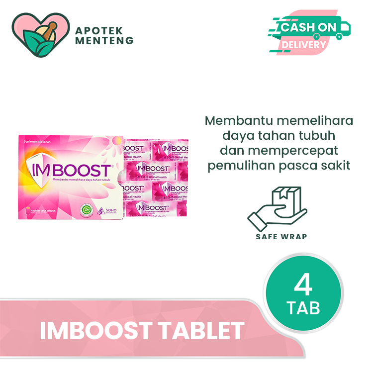 Imboost Tablet Strip Contents 4 - Immune System Enhancer Vitamins ...