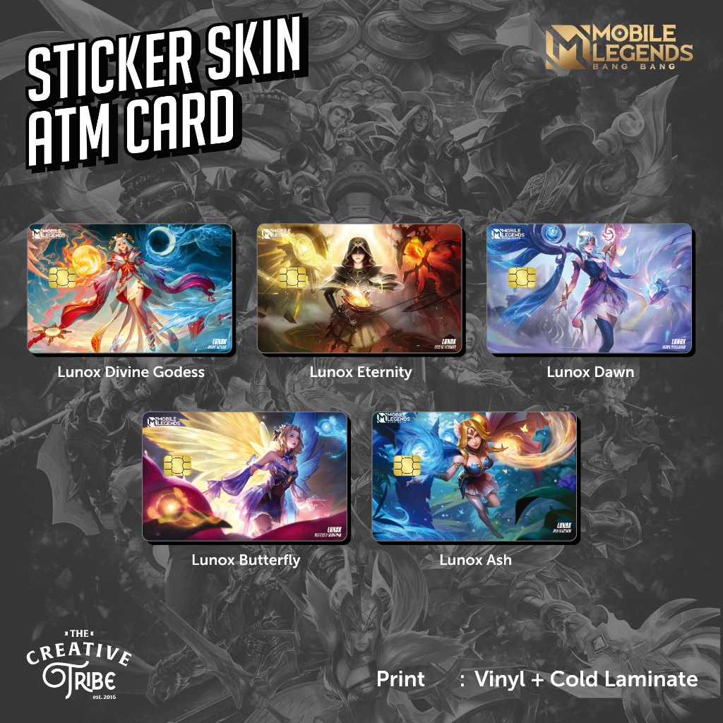 Lunox - Sticker Card Skin - Vinyl ATM Debit Credit Emoney Flazz Mobile ...