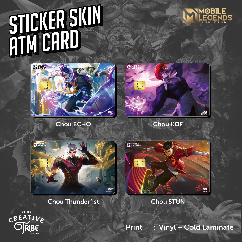 Chou - Sticker Card Skin - Vinyl ATM Debit Credit Emoney Flazz Mobile ...