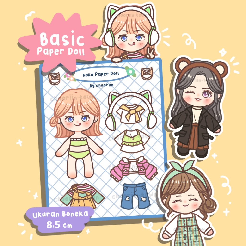 Female Basic Paper Doll] Old School Toys Disassembly BP - Paper Doll ...