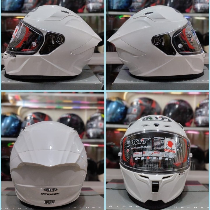 Kyt STRIKER BLACK DOFF HELMET || Kyt STRIKER WHITE || Kyt STRIKER GRAY ...