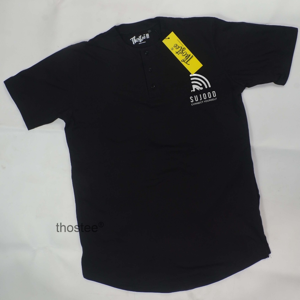 Nichole T-Shirt Kaos Kurta Button Premium Cotton Combed 30's Sujood ...