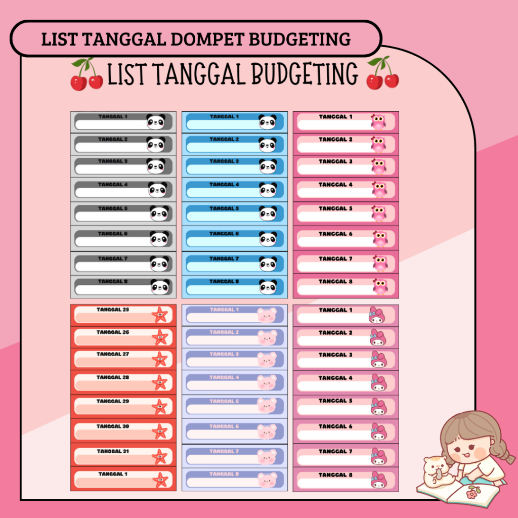 List DATE BUDGETING WALLET SMART WALLET ORGANIZER WALLET | Shopee Malaysia