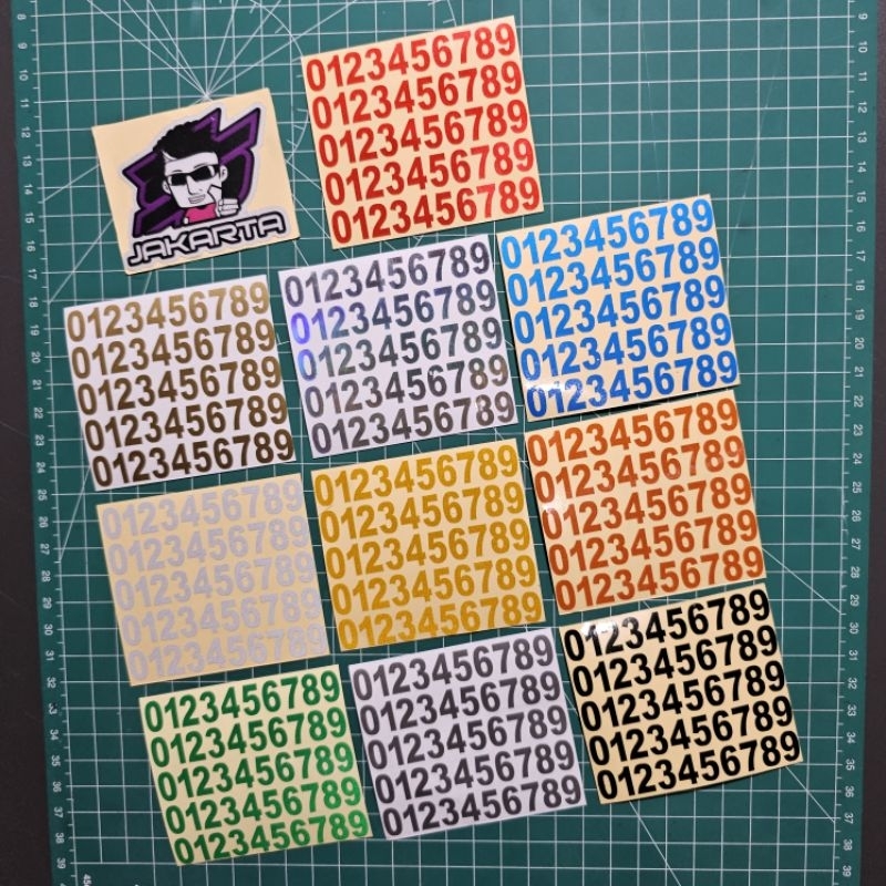 Sticker Numbers CUTTING | Shopee Malaysia