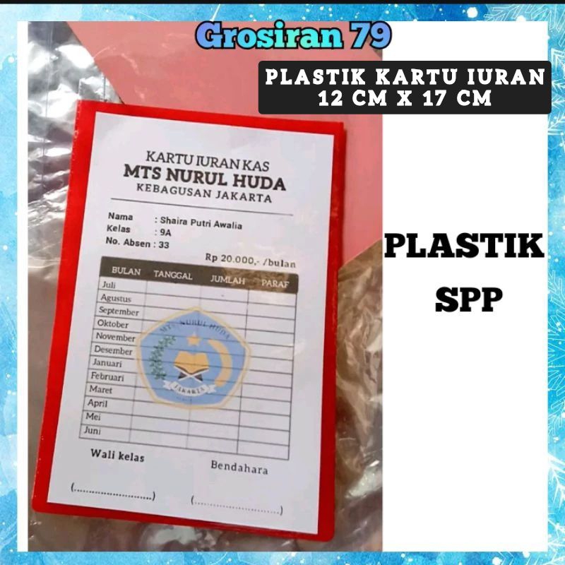 PLASTIC CHANGE CARD COVER SPP 12 CM X 17CM | Shopee Malaysia