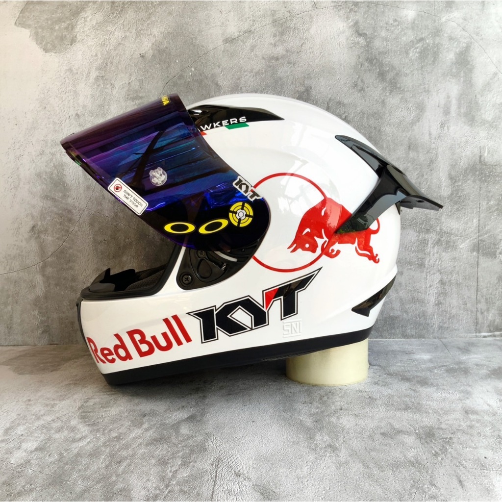 MERAH Kyt R10 SOLID Helmet Red Bull Pack | Full FACE KYT Helmet ...