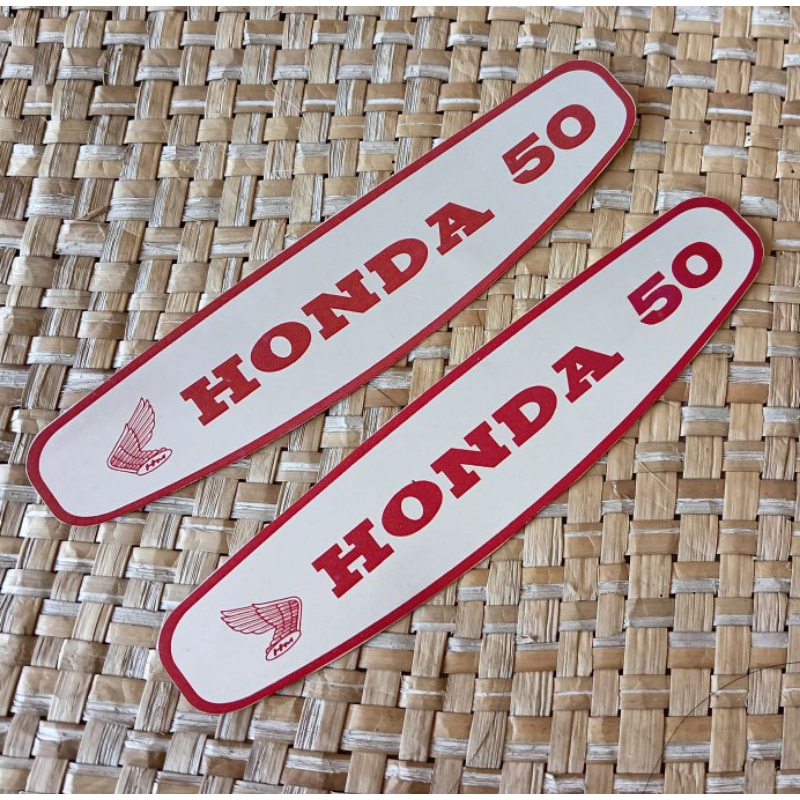 Sticker Tank Honda P C50 repro From sempel Original 2pc | Shopee Malaysia