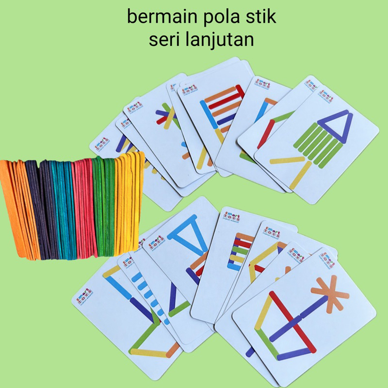 Advanced cards for playing stick patterns, ice cream stick creation ...