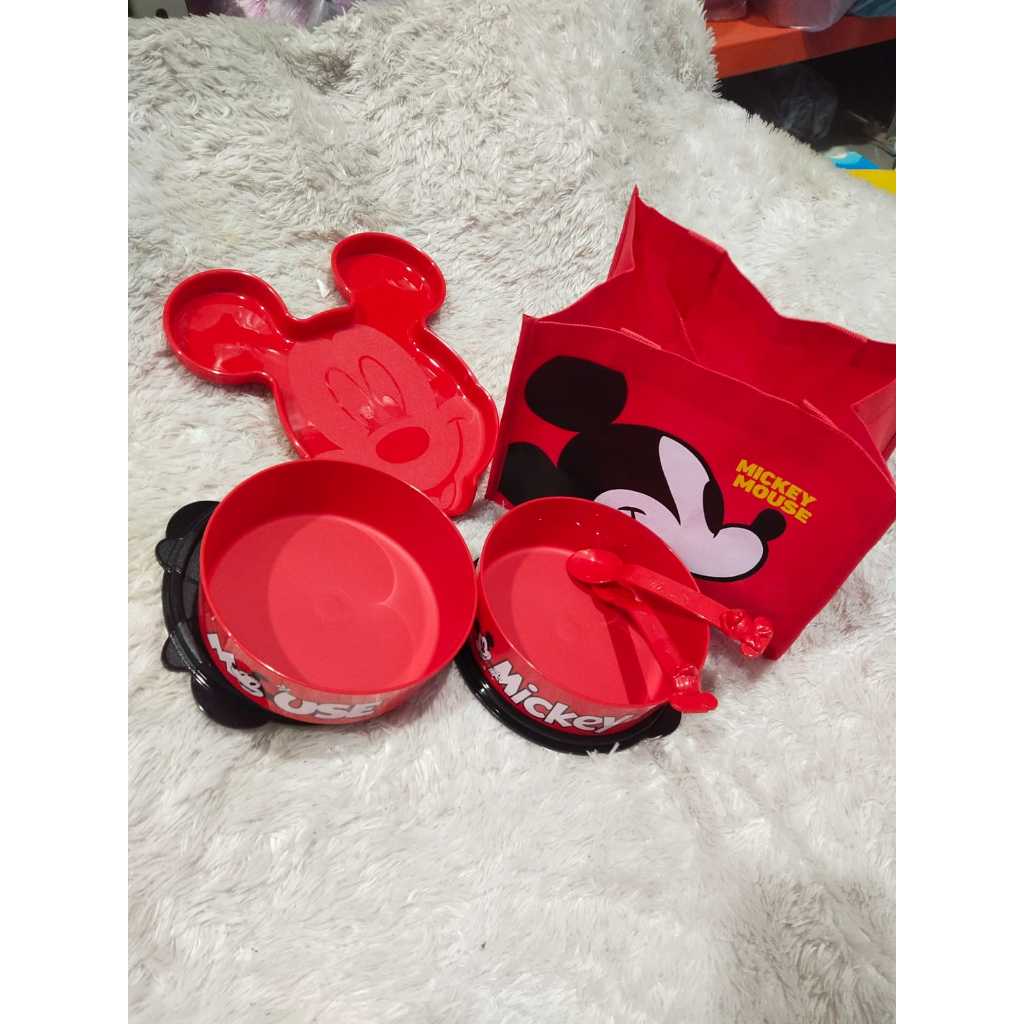 Mickey n minnie mickey mini meal set tupperware | Shopee Malaysia