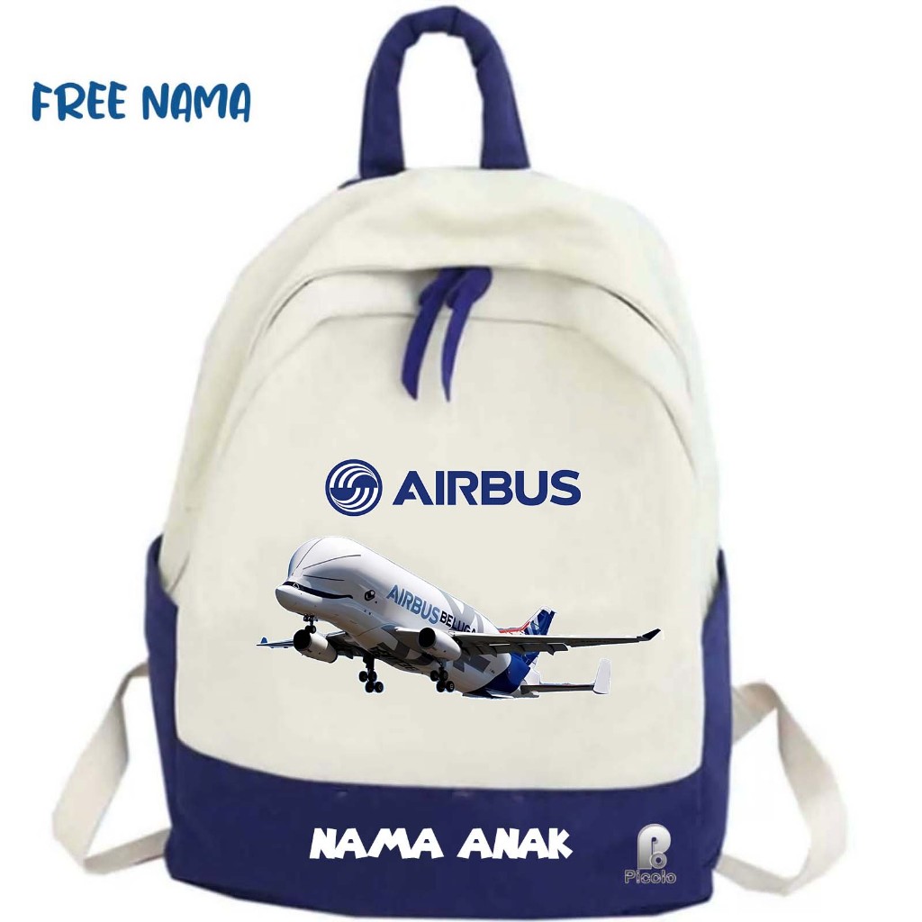 Unisex AIRBUS Aircraft School BACKPACK BACKPACK (FREE Name) | Shopee ...