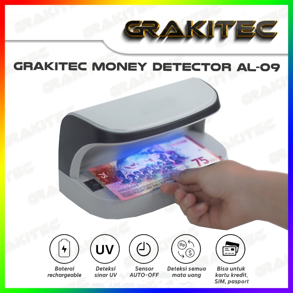 MESIN Money Detector - Counterfeit Money Detection Tool AL-09 Fake ...