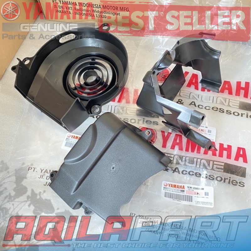 MESIN Engine FAN COVER SET 3 PART MIO SPORTY SMILE NOUVO ORIGINAL ...