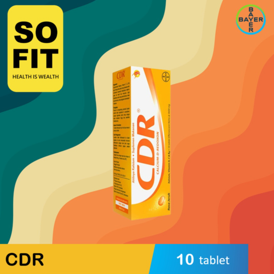 Cdr Effervescent Calcium Contents 10 Tablets - CDR Orange Flavor ...