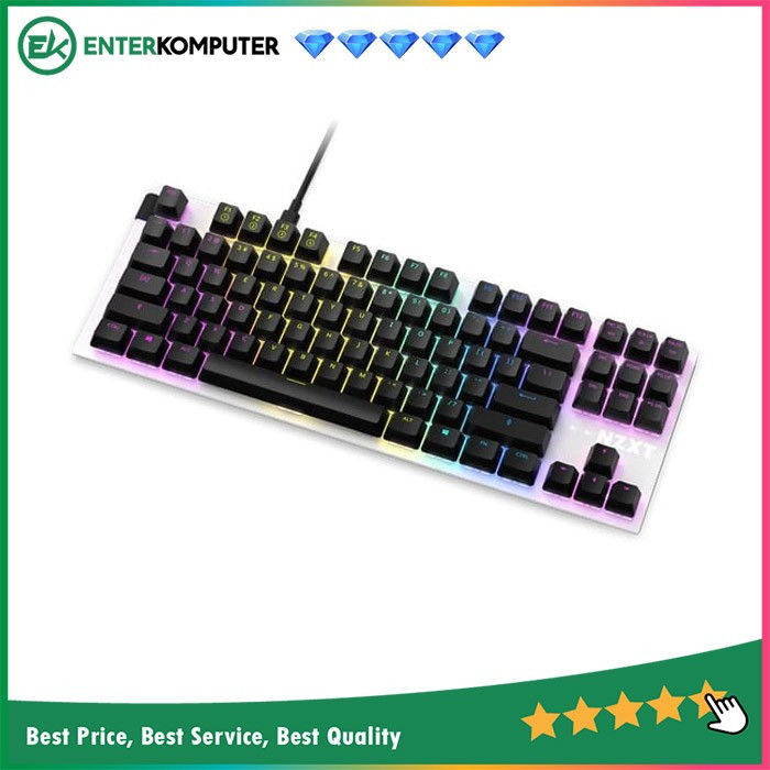 NZXT Function Tenkeyless White Mechanical Keyboard | Shopee Malaysia