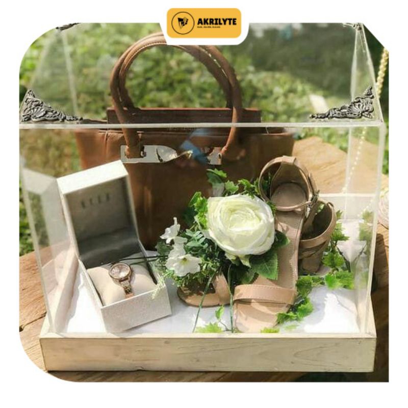 Wedding Delivery Box - Acrylic Box Bag - Dowry Sliding Acrylic Box ...