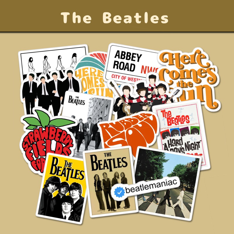 The Beatles sticker pack sticker aesthetic | Shopee Malaysia
