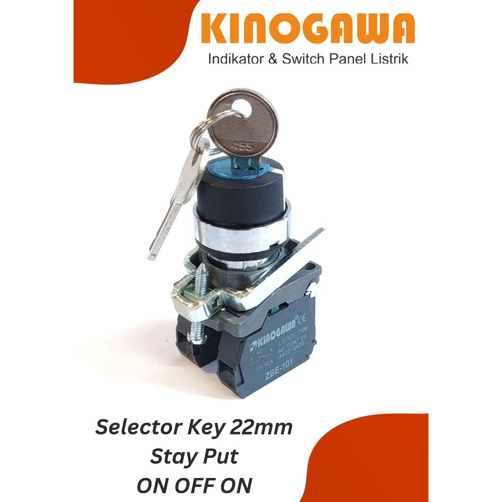 22mm XB4 BG33 3 position Switch Key Selector - 22mm Key Selector ...