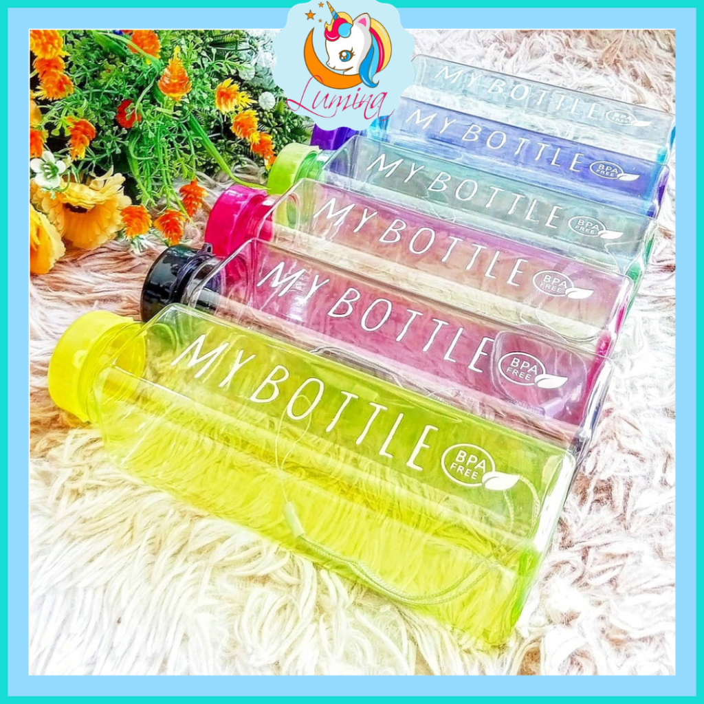My Bottle Round Lid Box 500ml Clear Color Drinking Bottle | Shopee Malaysia
