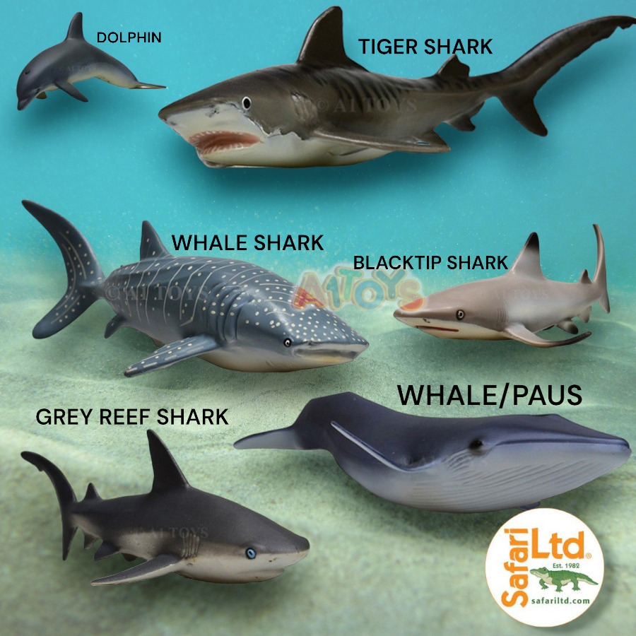 Miniature fish toy Dolphin shark whale whale whale whale shark brand ...