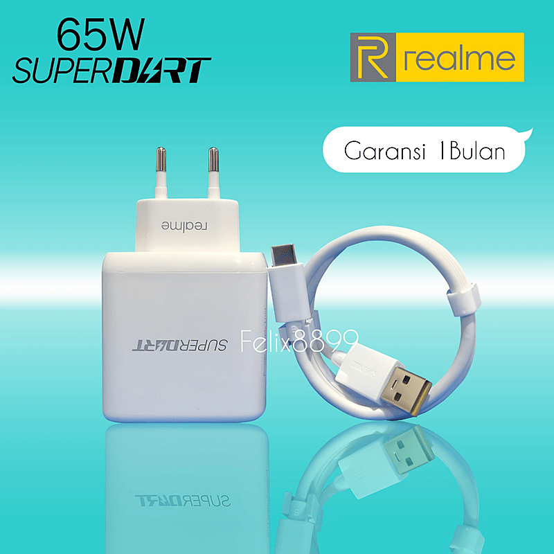 Charger Casan Realme GT2 Pro GT Neo 2 2T 3 3T 65 Watt Original Super DART 65W USB Type C ...