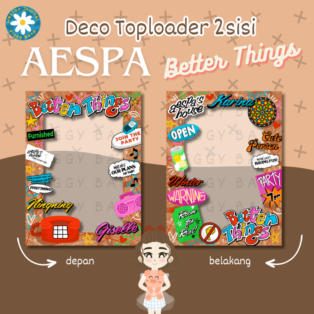 Piggybank- AESPA BETTER THINGS Toploader Deco (Photocard Holder ...