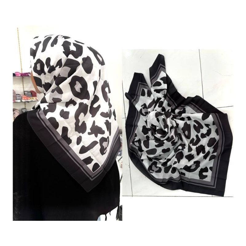 Latest leopard rectangular Hijab | Shopee Malaysia