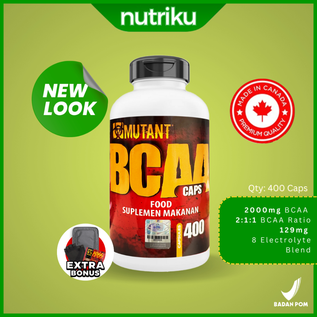 Mutant BCAA 400 Caps Muscle Gym Supplement Capsules | Shopee Malaysia