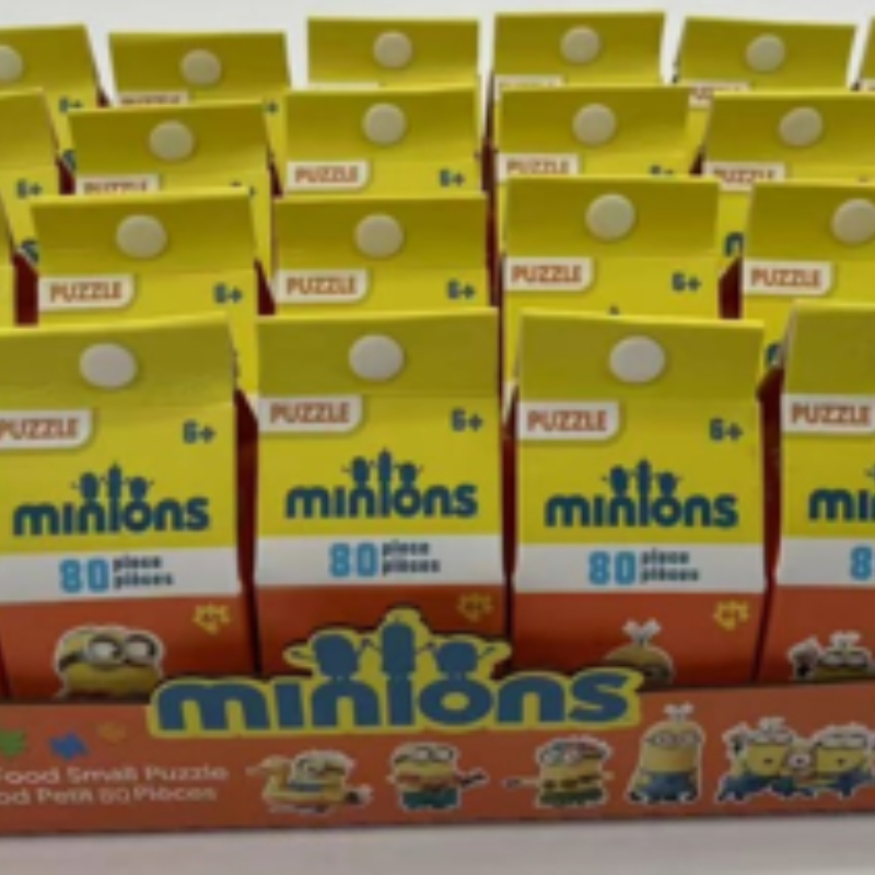 Miniso puzzles Minions Collection 80-Piece Puzzle (6 Assorted Models ...
