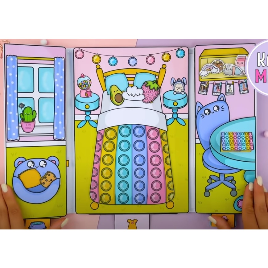 Educational Toys Paper Doll Duck Viral Disassembly - Pop It House Full ...