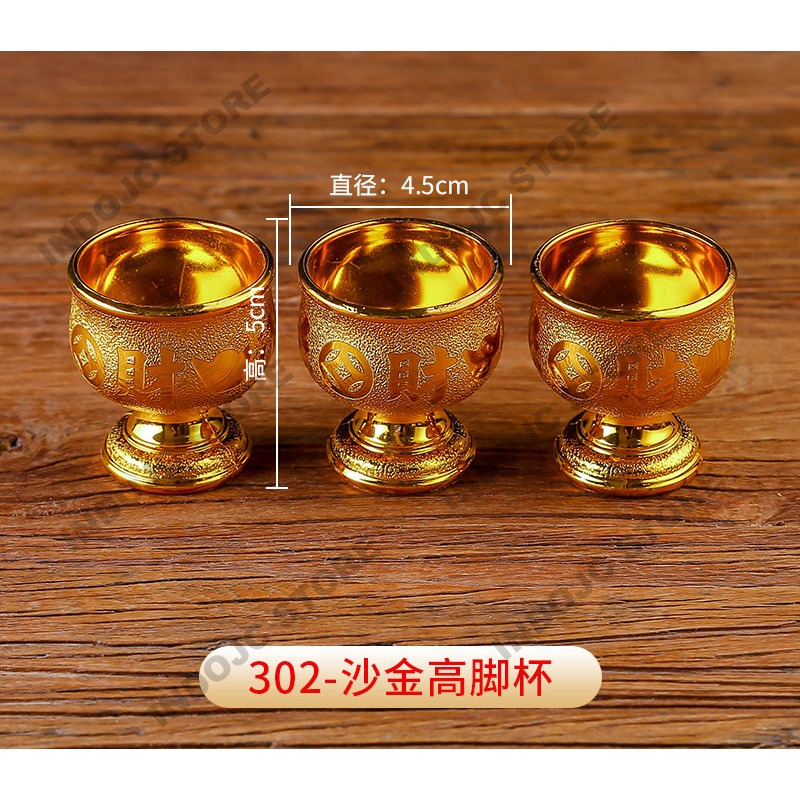 Prayer Cup/Altar/Puja Gold Plastic+Legs | Shopee Malaysia