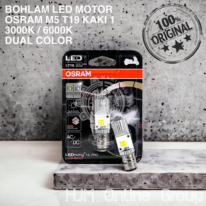 M5 T19 LED Motorcycle Light Bulb 1ft DUAL COLOR 2colors OSRAM ORIGINAL ...