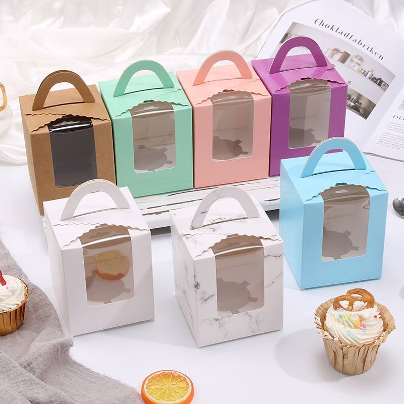 CUPCAKE BOX/CUPCAKE BOX/CUPCAKE TENTENG BOX/PAPER CUPCAKE CASE/SINGLE ...