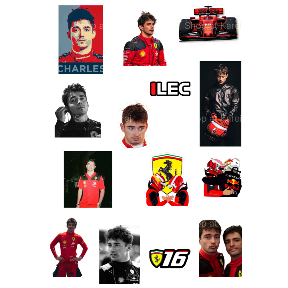 Charles Leclerc Sticker Set | Shopee Malaysia