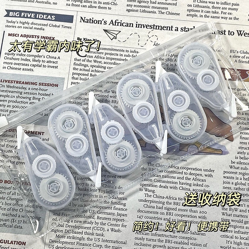 Winzige Set Of 6 Correction Tape Tip ex Transparent Paper Correction ...