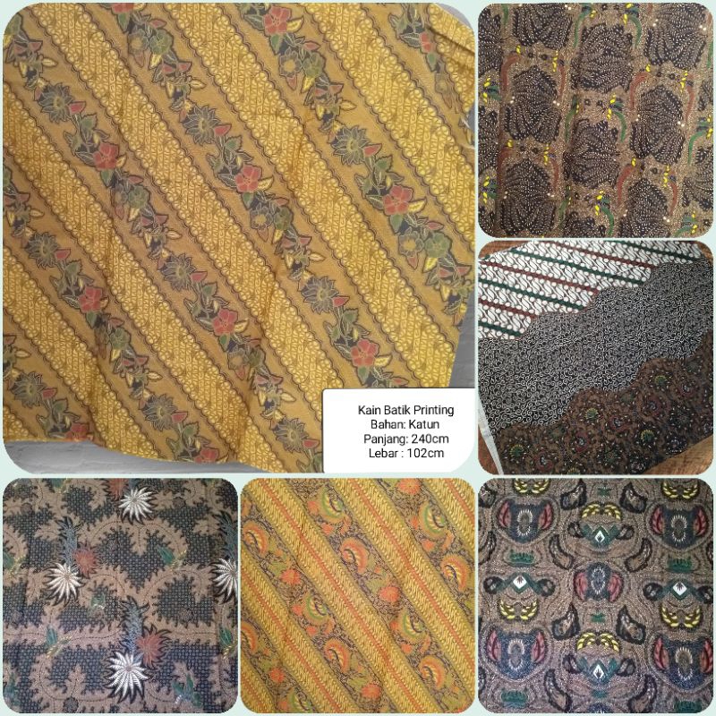 KATUN Long batik Cloth, Traditional batik, Printing, Cotton, Sogan ...
