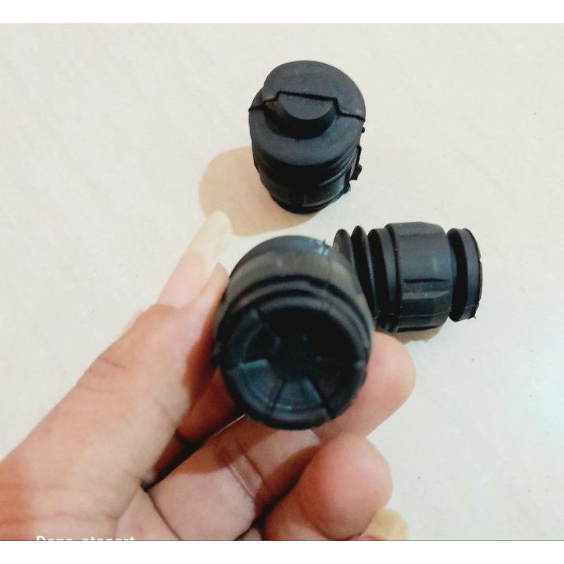 Original rear trunk door resistance stopper bearing threaded rubber ...