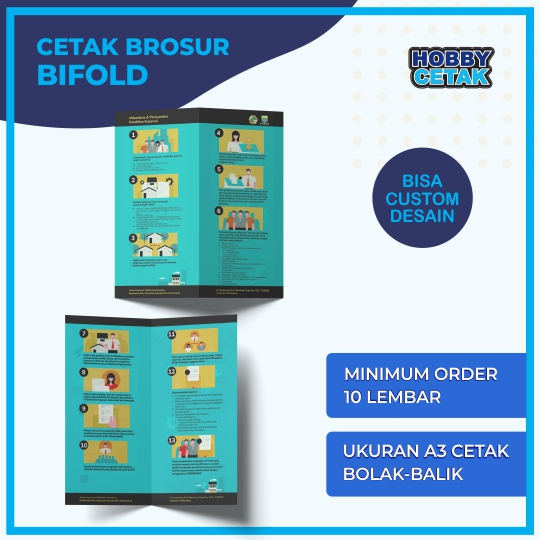 Brochure bifold A3 Middle Fold Art Paper 150 gsm | Shopee Malaysia