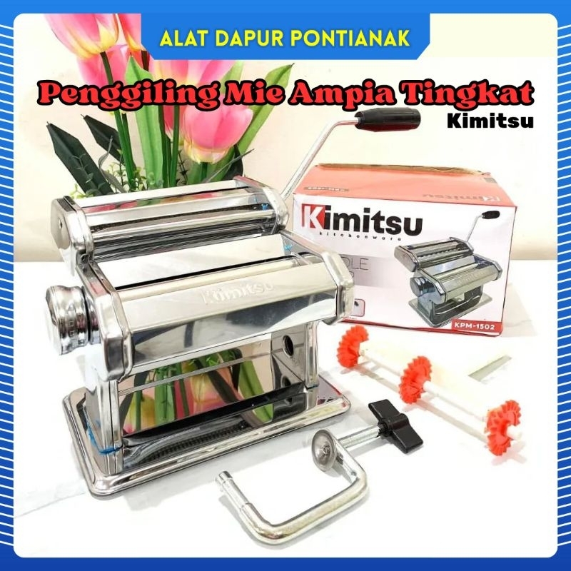 Ampia Noodle Mill Molen Dumpling Skin Lumpia Pasta Maker Stainless ...