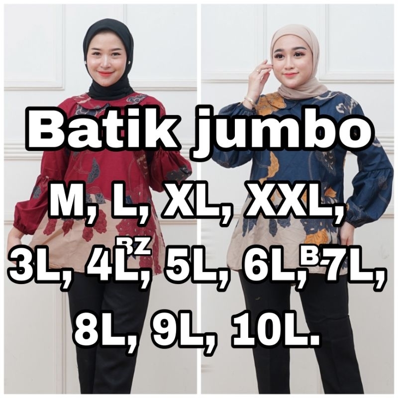 Batik JUMBO BIG SIZE JUMBO XXL XXXL 3L 4L 5L BATIK JUMBO COUPLE "M,L,XL ...