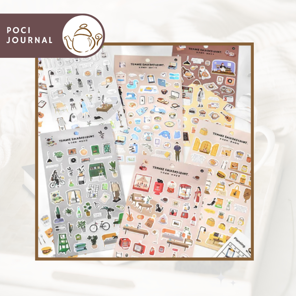 Cute and aesthetic stickers Foods Daily Life Kawaii Journal/Bujo ...