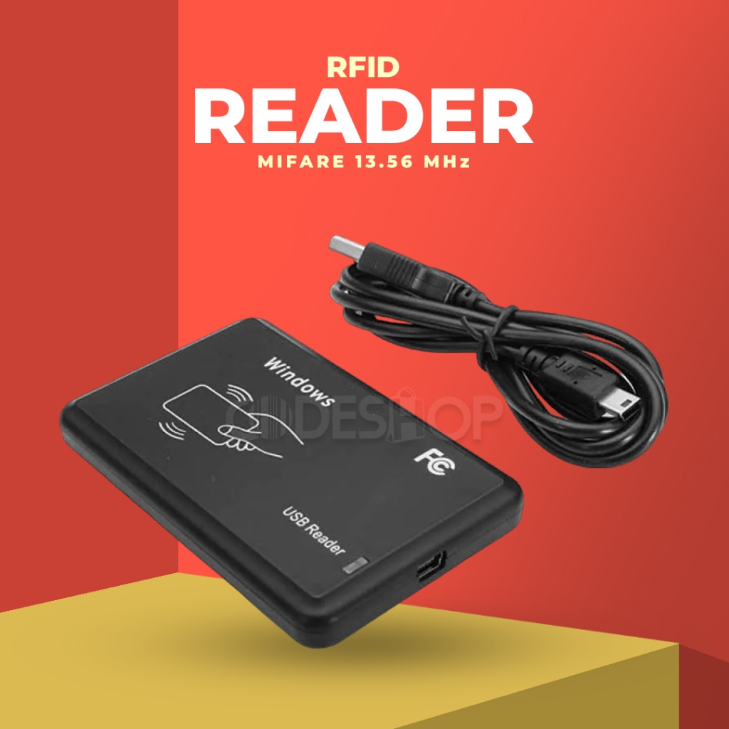 RFID Card Reader Mifare 13.56 MHz USB Contactless Plug and Play ...