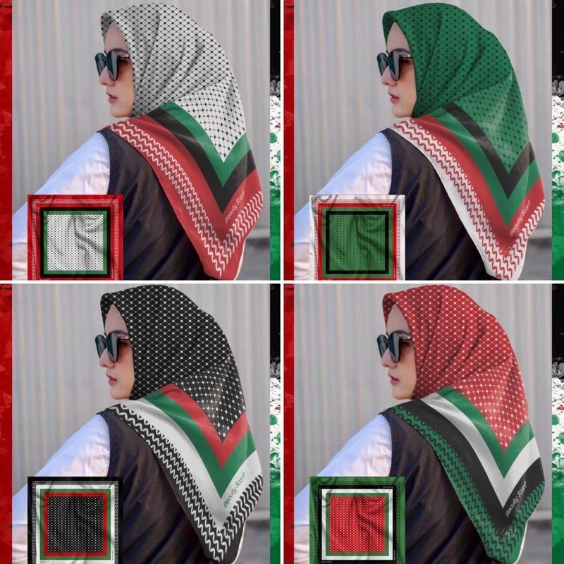 Hijab With Palestinian Motifs With Premium Motifs In Palestine With ...
