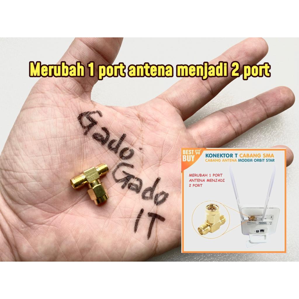 Huawei 4G Router Adapter Antenna Splitter T Connector (Male to Dual ...