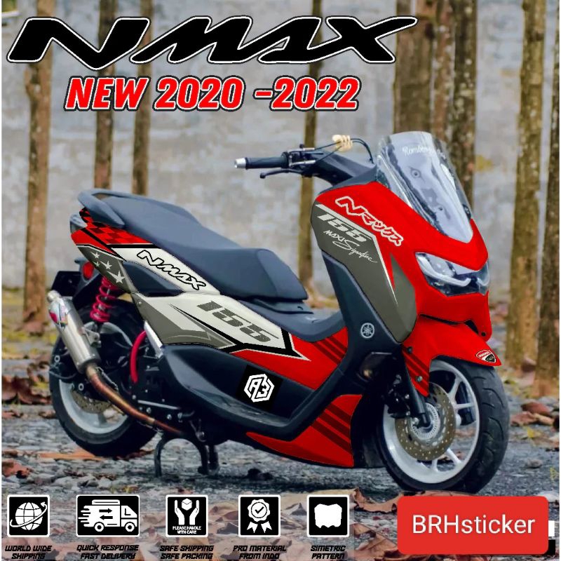 Sticker decal full body yamaha nmax new dekal full Block nmax new ...