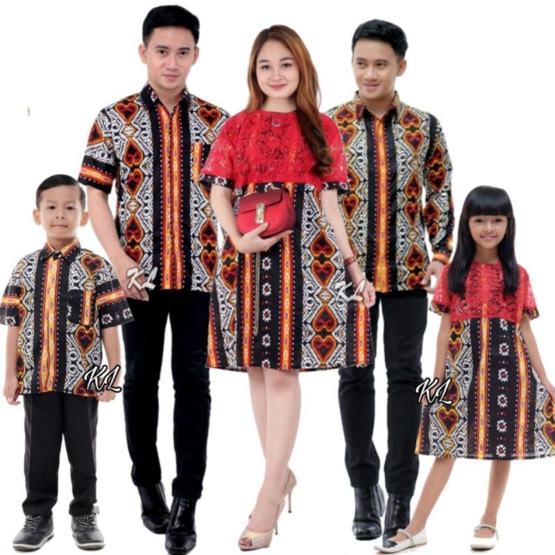 Batik Couple Modern Family Couple Dress BurkatKapelan Batik Couple ...