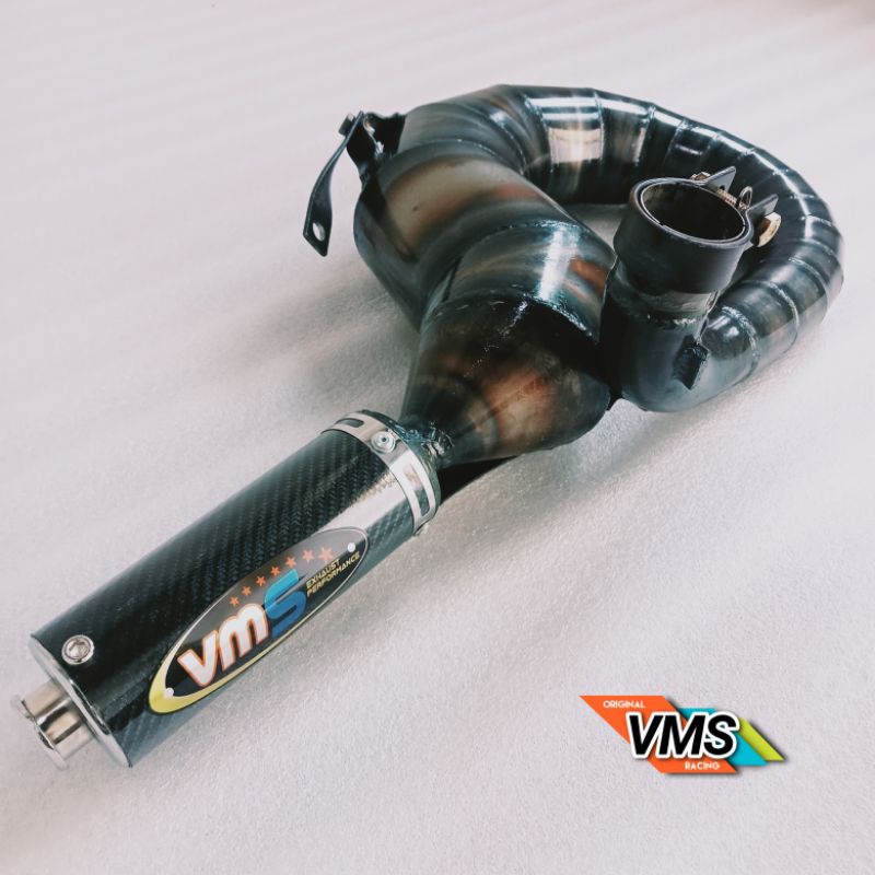 Vespa Racing Exhaust Right Short Carbon 150CC-177CC | Shopee Malaysia