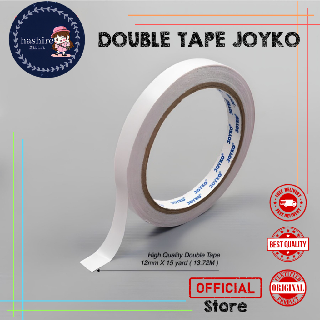 Double Tape 12MM X 15 YARD JOYKO // DOBEL TIP JOYKO | Shopee Malaysia
